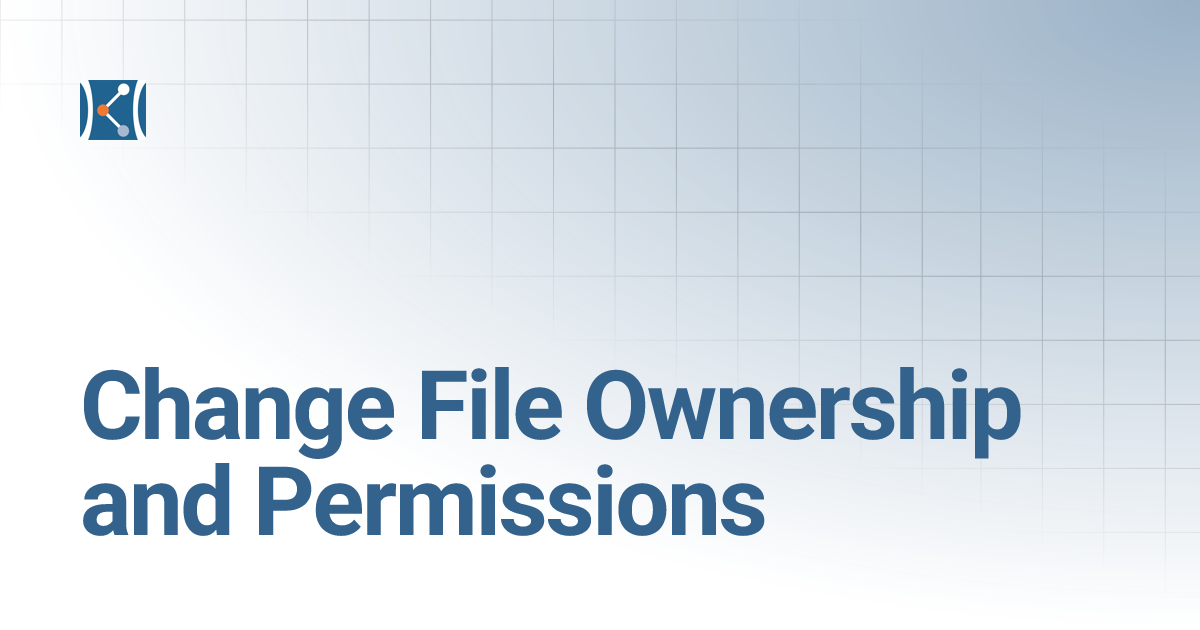 Change File Ownership and Permissions | The Barbara K. Ostrom (1978) Bioinformatics and Co