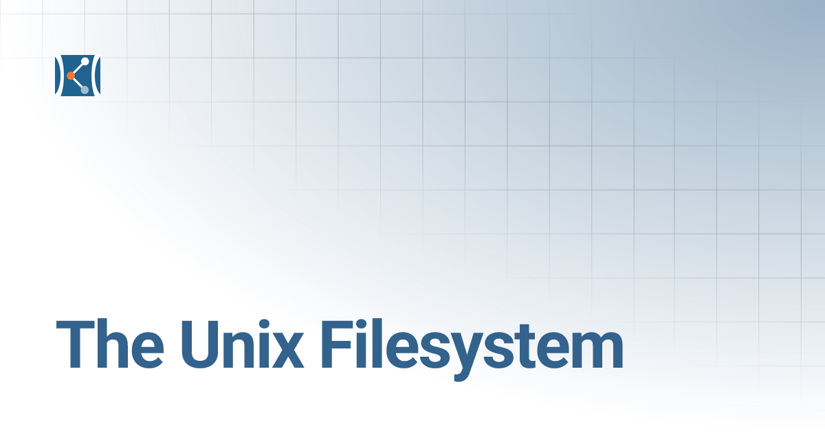 The Unix Filesystem | The Barbara K. Ostrom (1978) Bioinformatics and Co