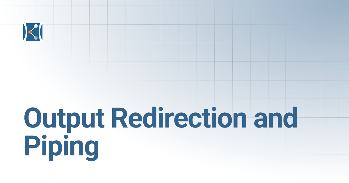 Output Redirection and Piping | The Barbara K. Ostrom (1978) Bioinformatics and Co